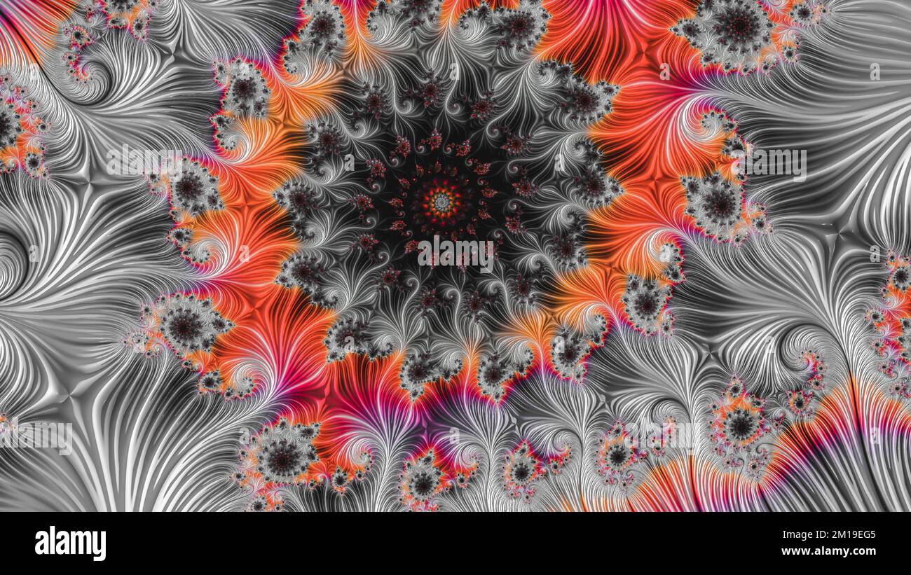 Abstract Computer generated Fractal design. A fractal is a never-ending ...