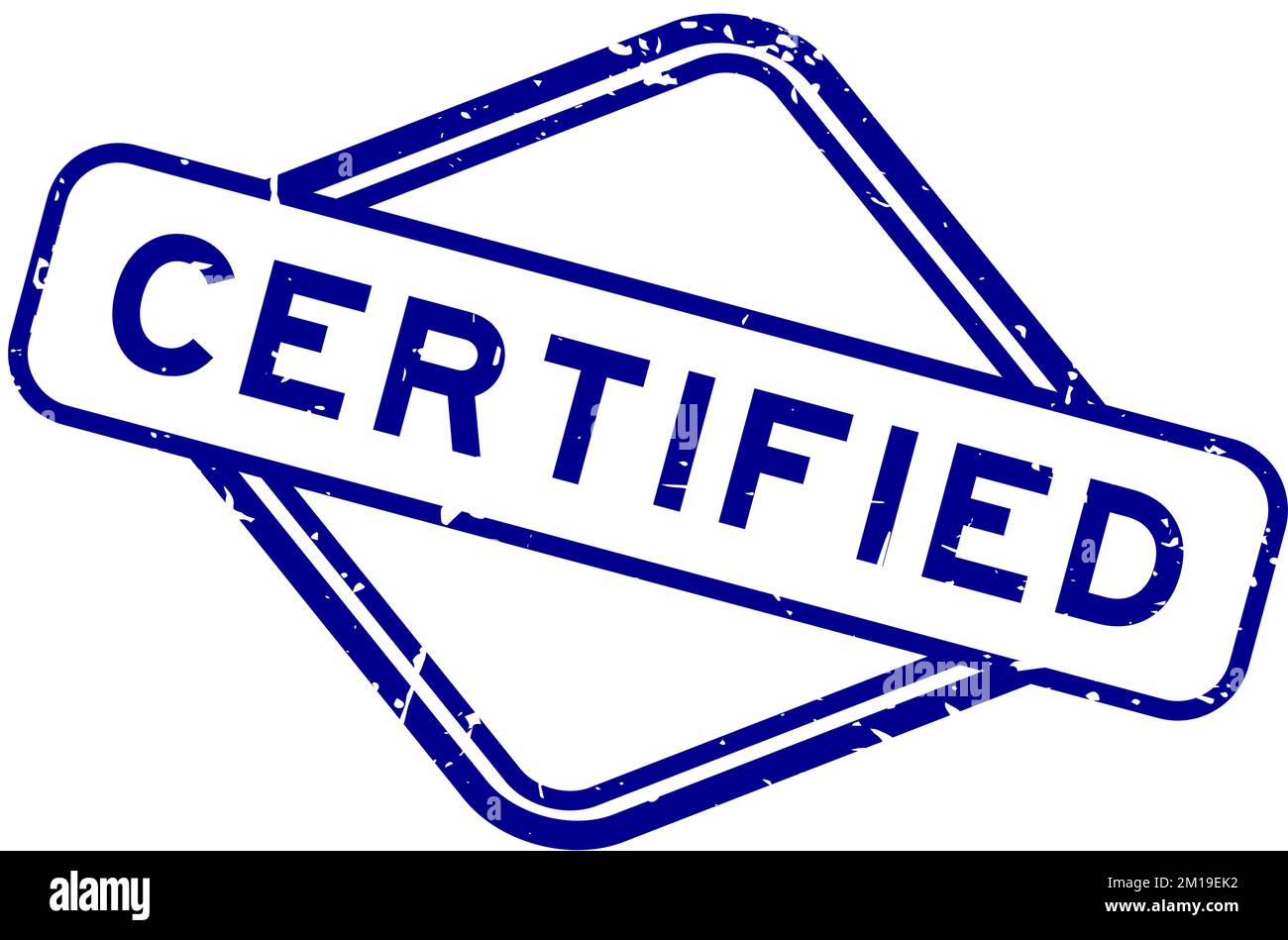Grunge blue certified word rubber seal stamp on white background Stock Vector Image & Art - Alamy