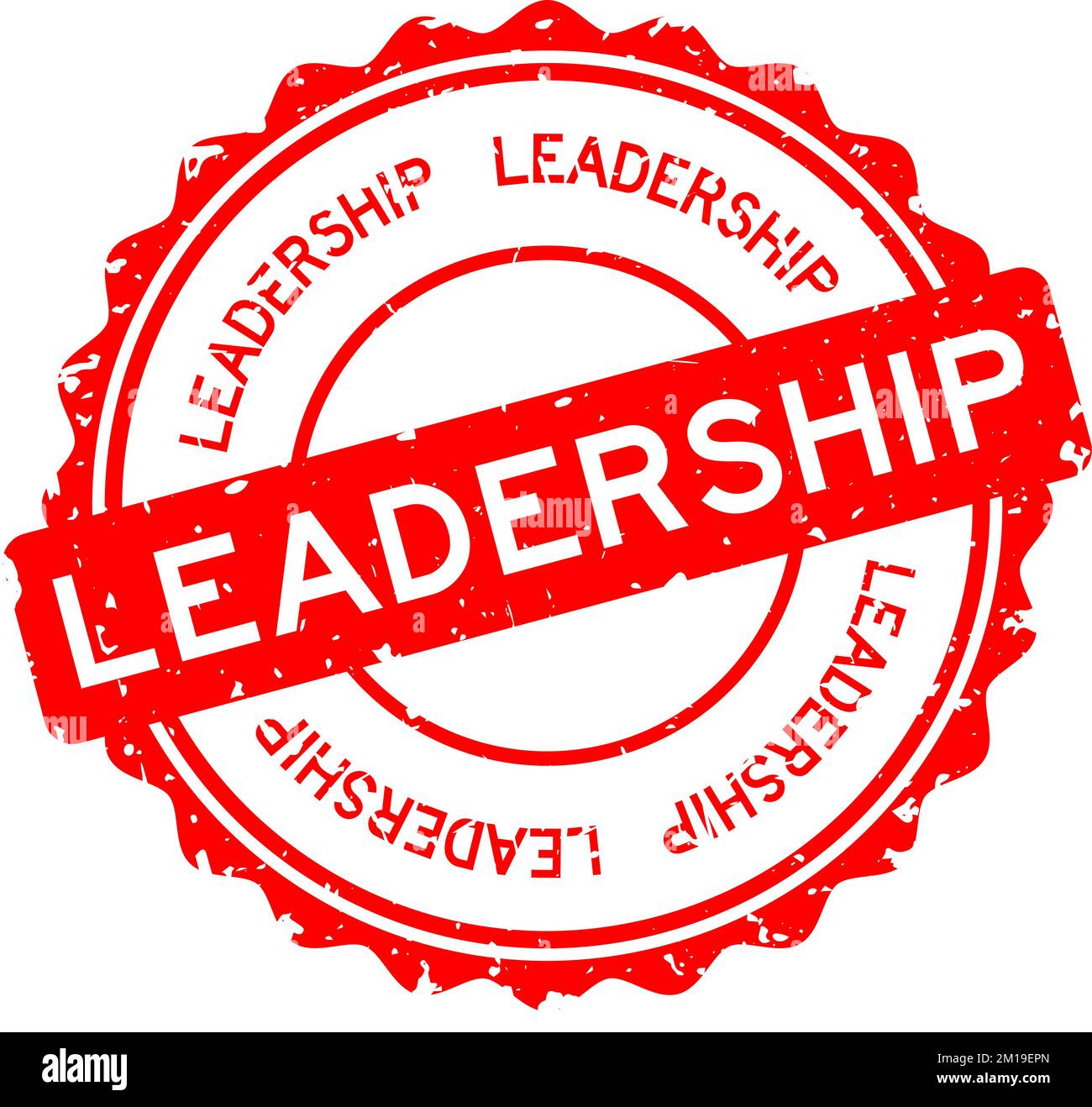 Grunge red leadership word round rubber seal stamp on white background Stock Vector Image & Art ...