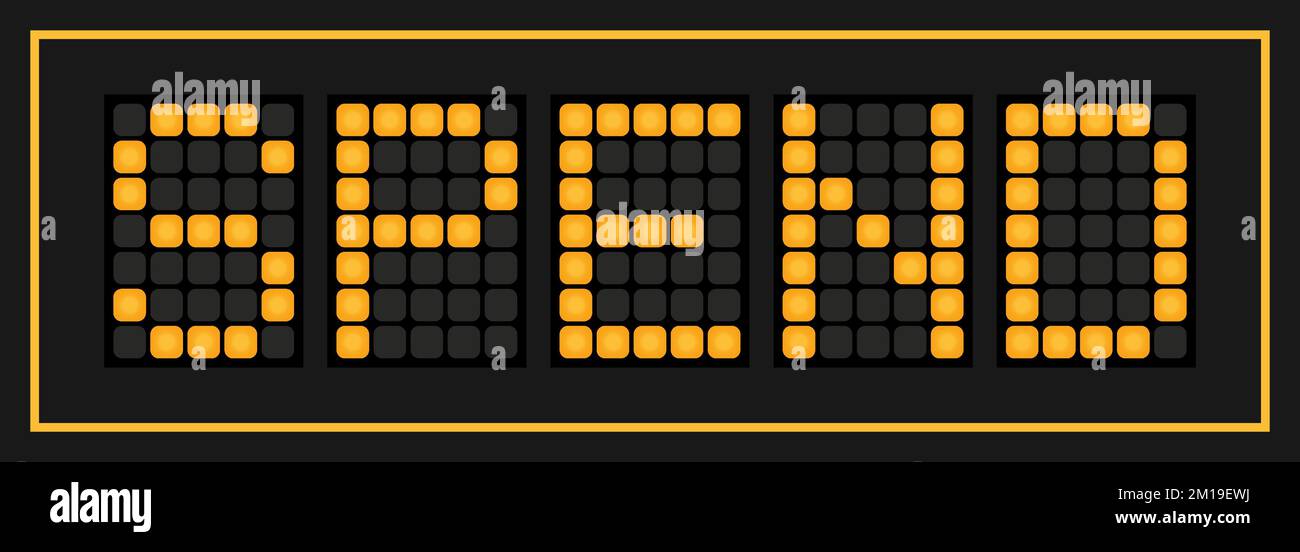 Orange color led banner in word spend on black background Stock Vector ...
