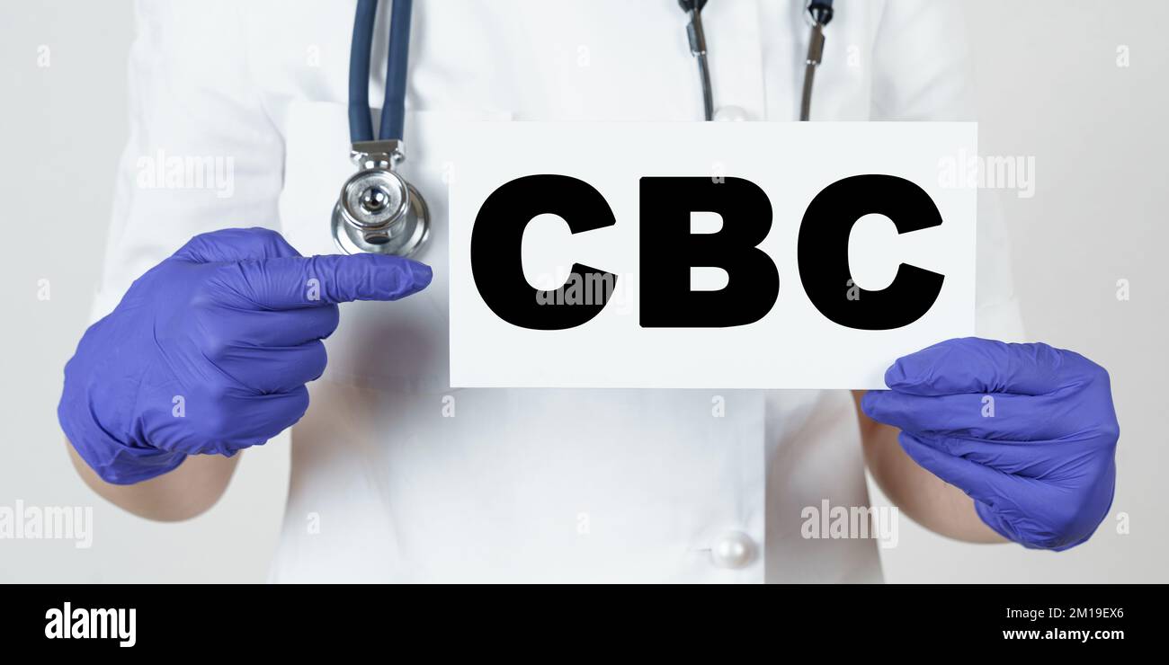 Medicine and health concept. The doctor points his finger at a sign ...