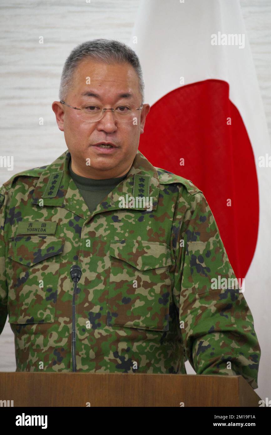 Tokyo, Japan. 11th Dec, 2022. Japan's Chief of Staff of Ground Self ...