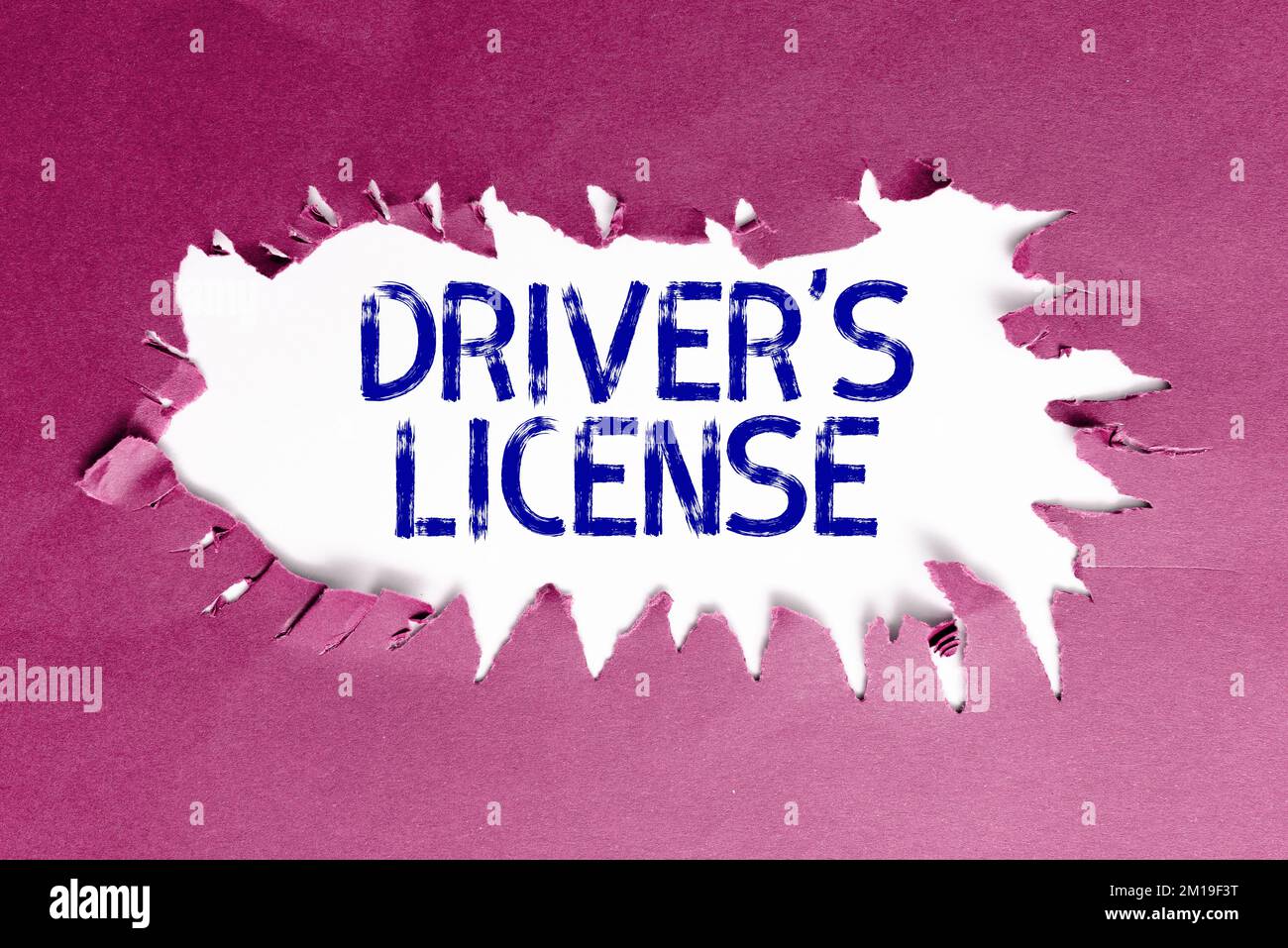 Inspiration showing sign Driver's License. Word Written on a document ...