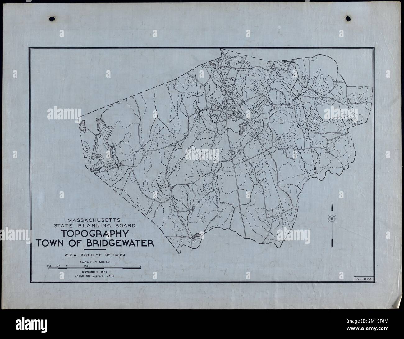 Topography Town of Bridgewater , Roads, Cities and towns, Land use ...