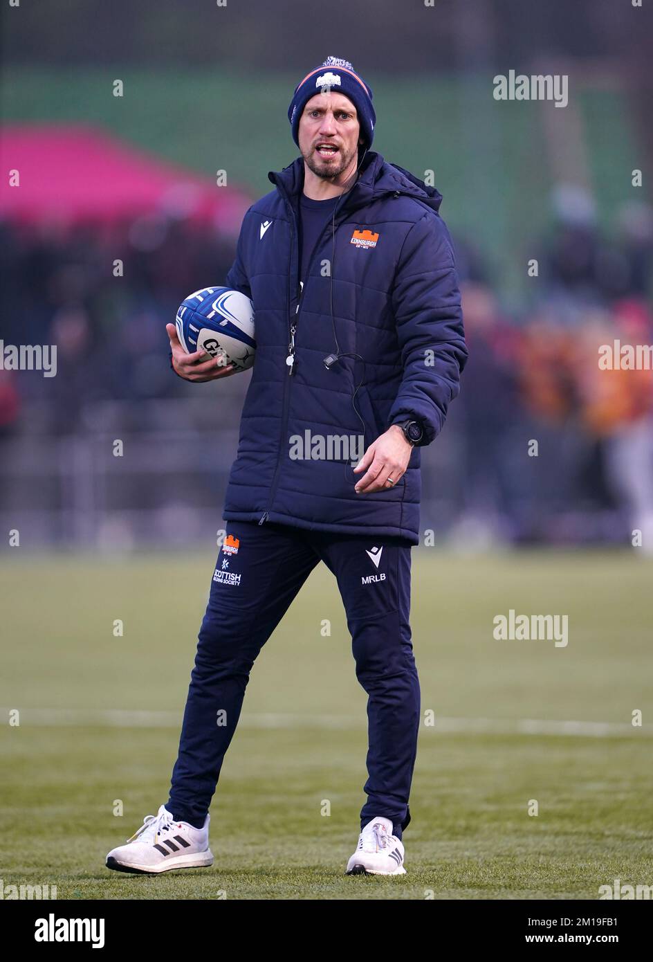 Edinburgh Rugby head coach Mike Blair before the Heineken Champions Cup ...