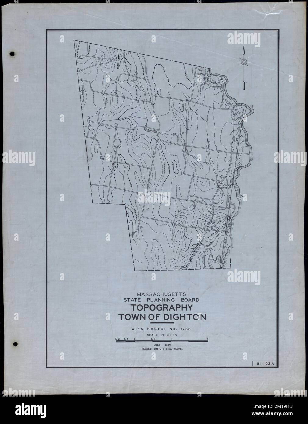 Topography Town of Dighton , Roads, Cities and towns, Land use mapping ...