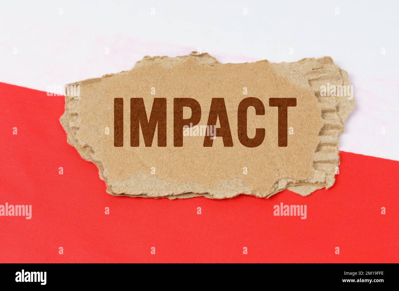 Business and finance concept. Against the background of the Polish flag ...