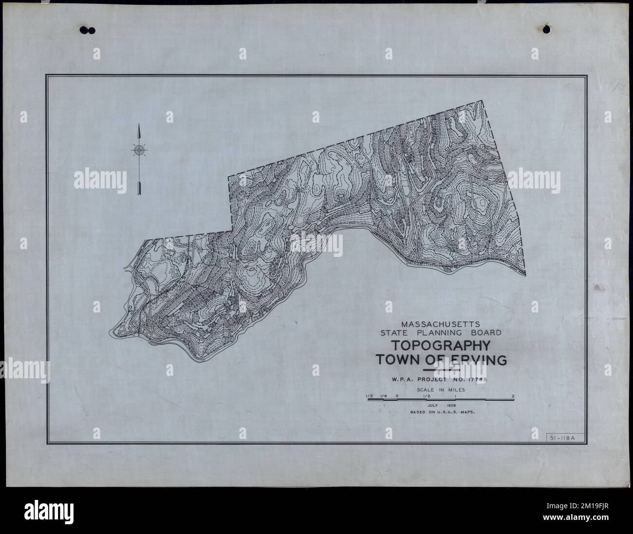 Topography Town of Erving , Roads, Cities and towns, Land use mapping ...