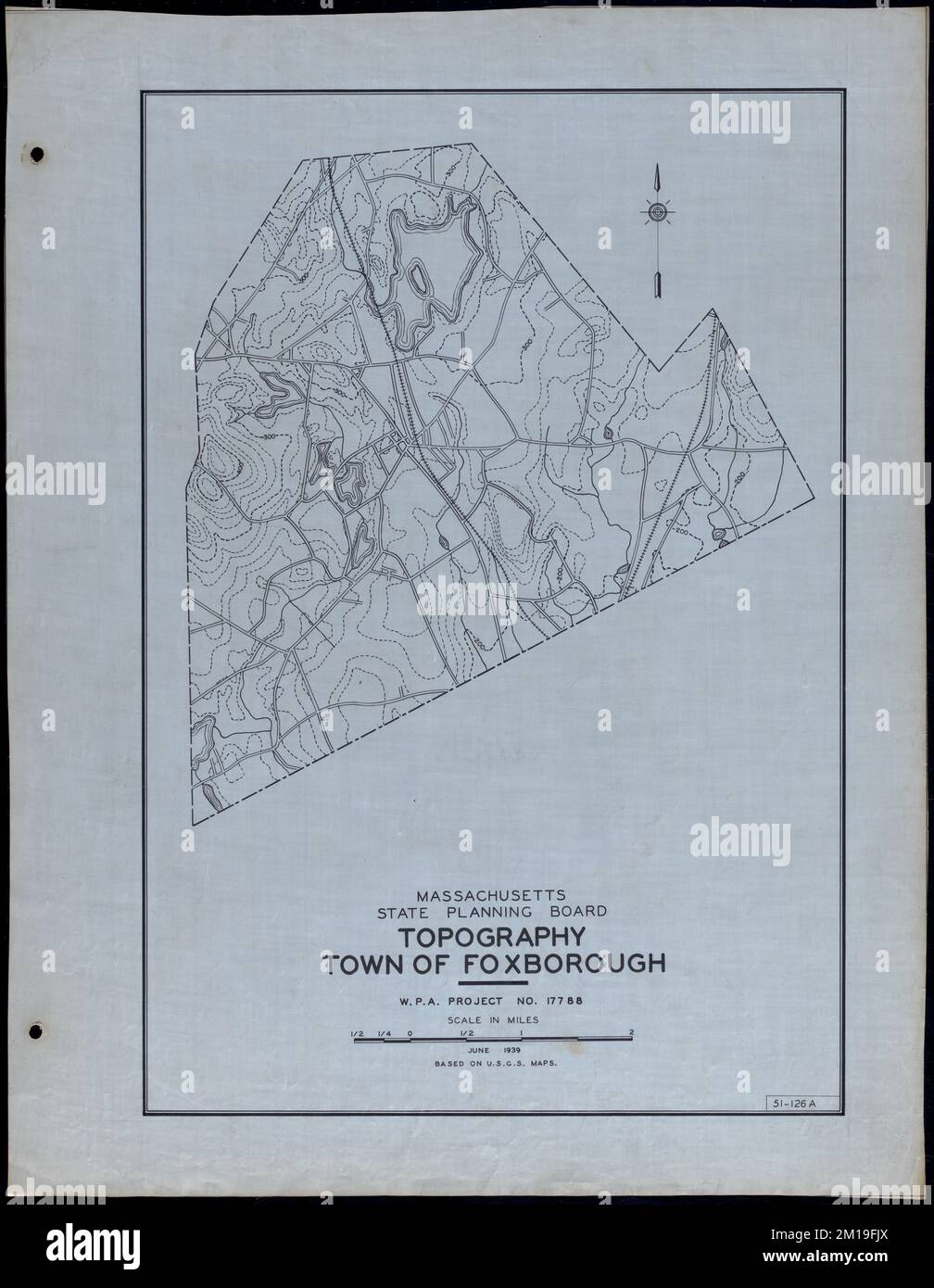 Topography Town of Foxborough , Roads, Cities and towns, Land use ...