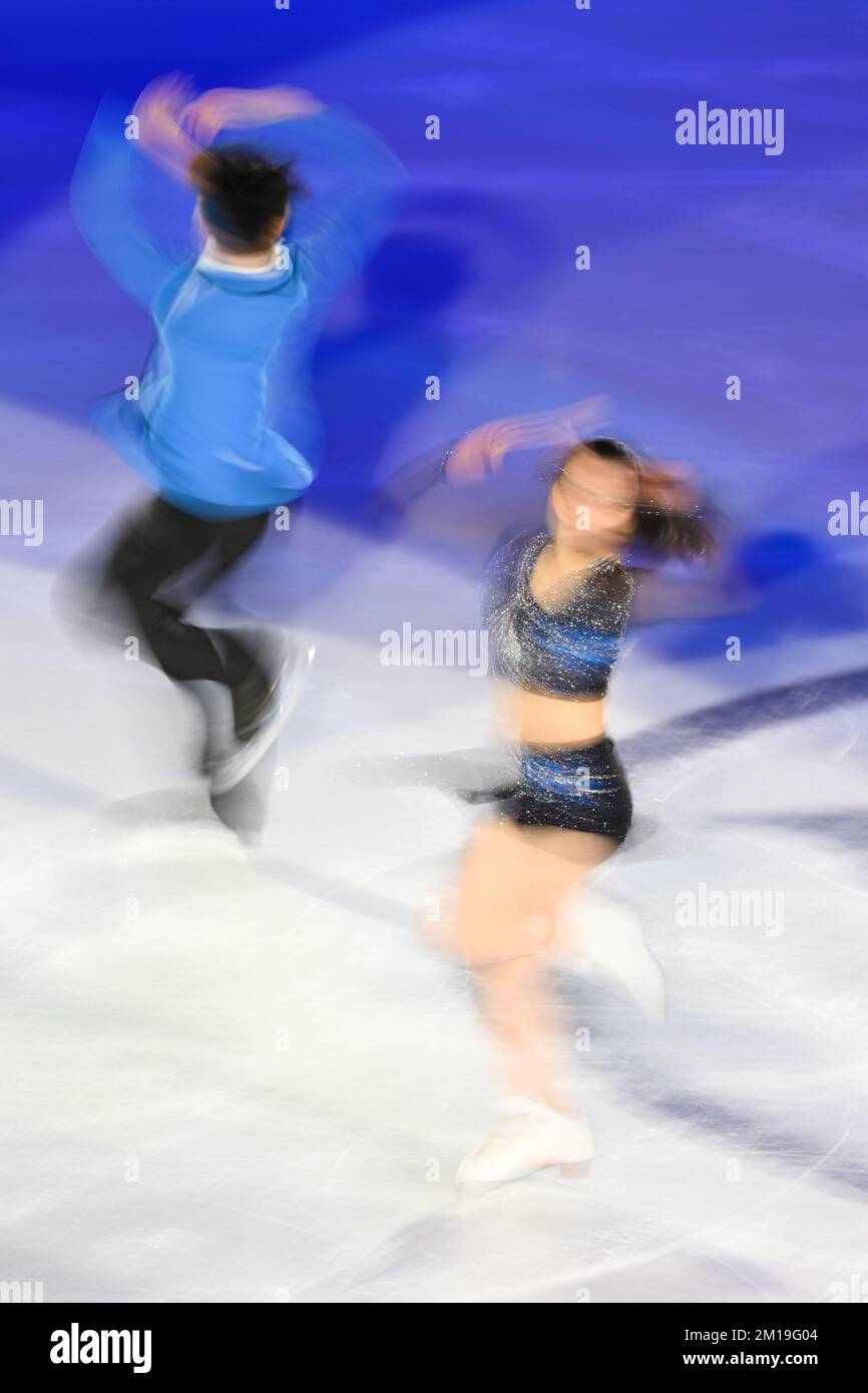 Hannah LIM & Ye QUAN (KOR), during Exhibition Gala, at the ISU Grand ...