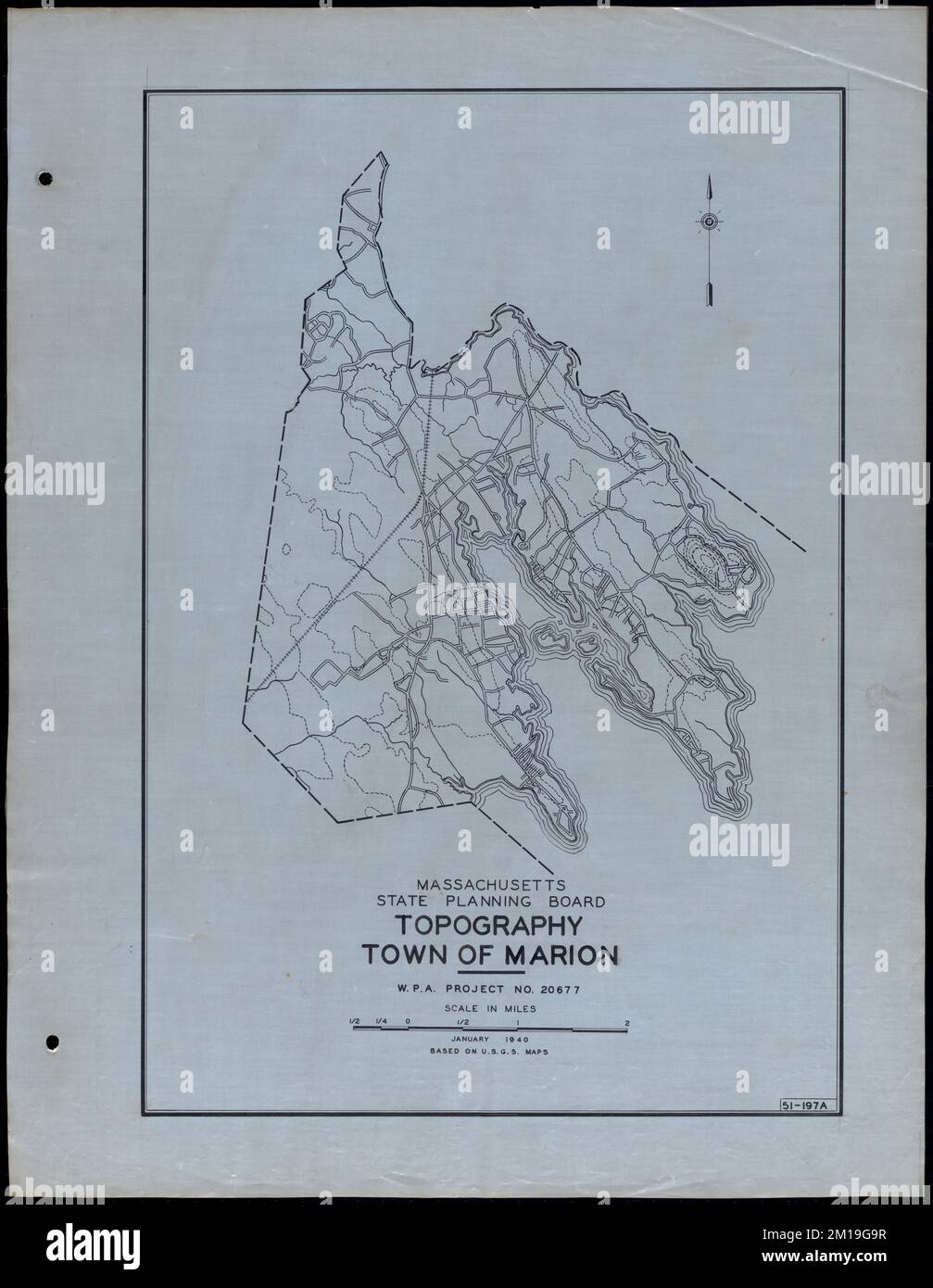 Topography Town of Marion , Roads, Cities and towns, Land use mapping ...