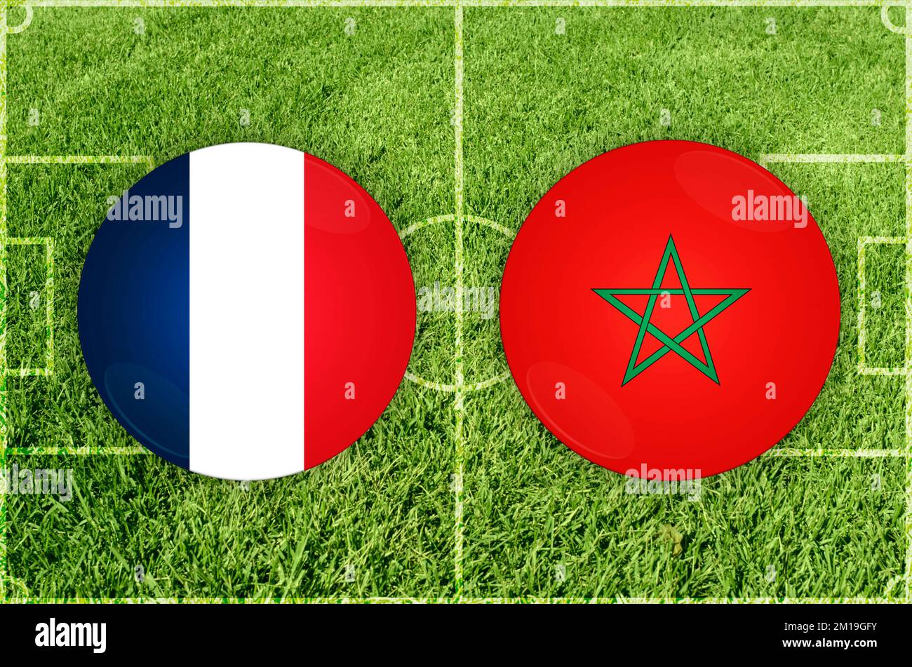 France vs morocco world cup hi-res stock photography and images - Alamy
