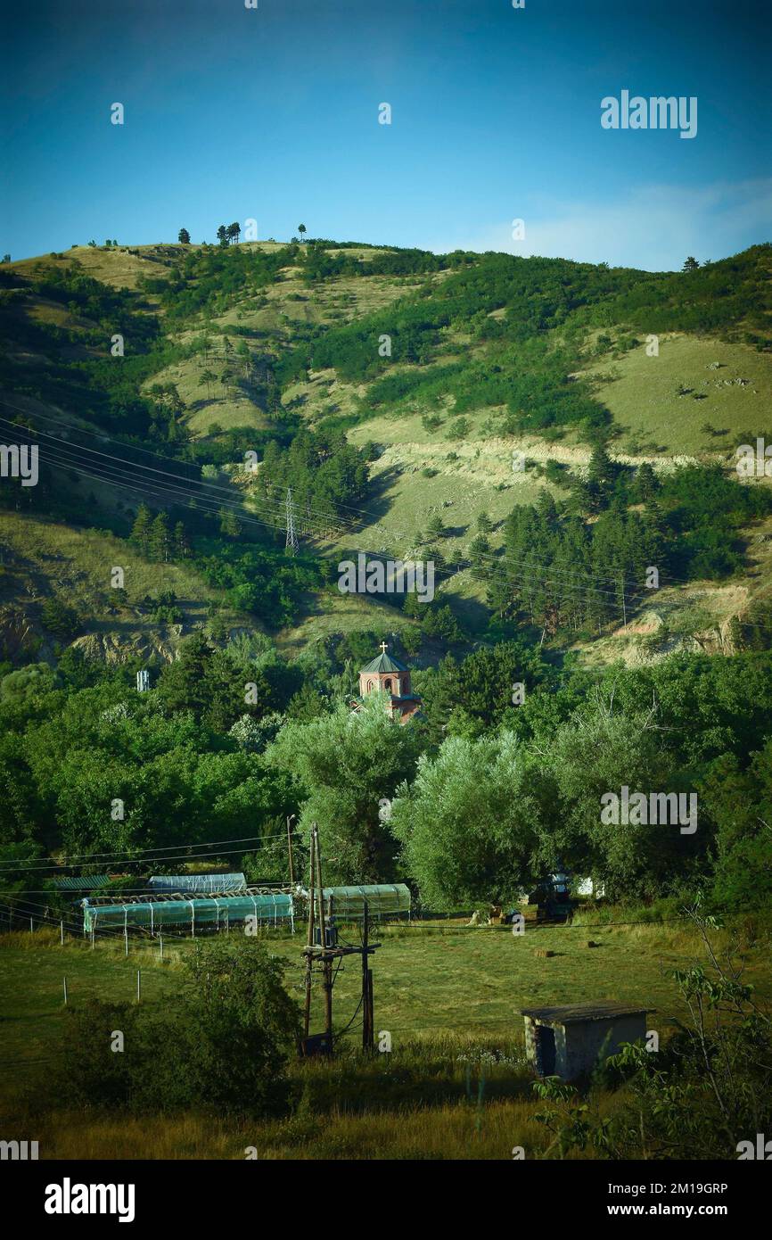 Church hidden in a forest Stock Photo - Alamy