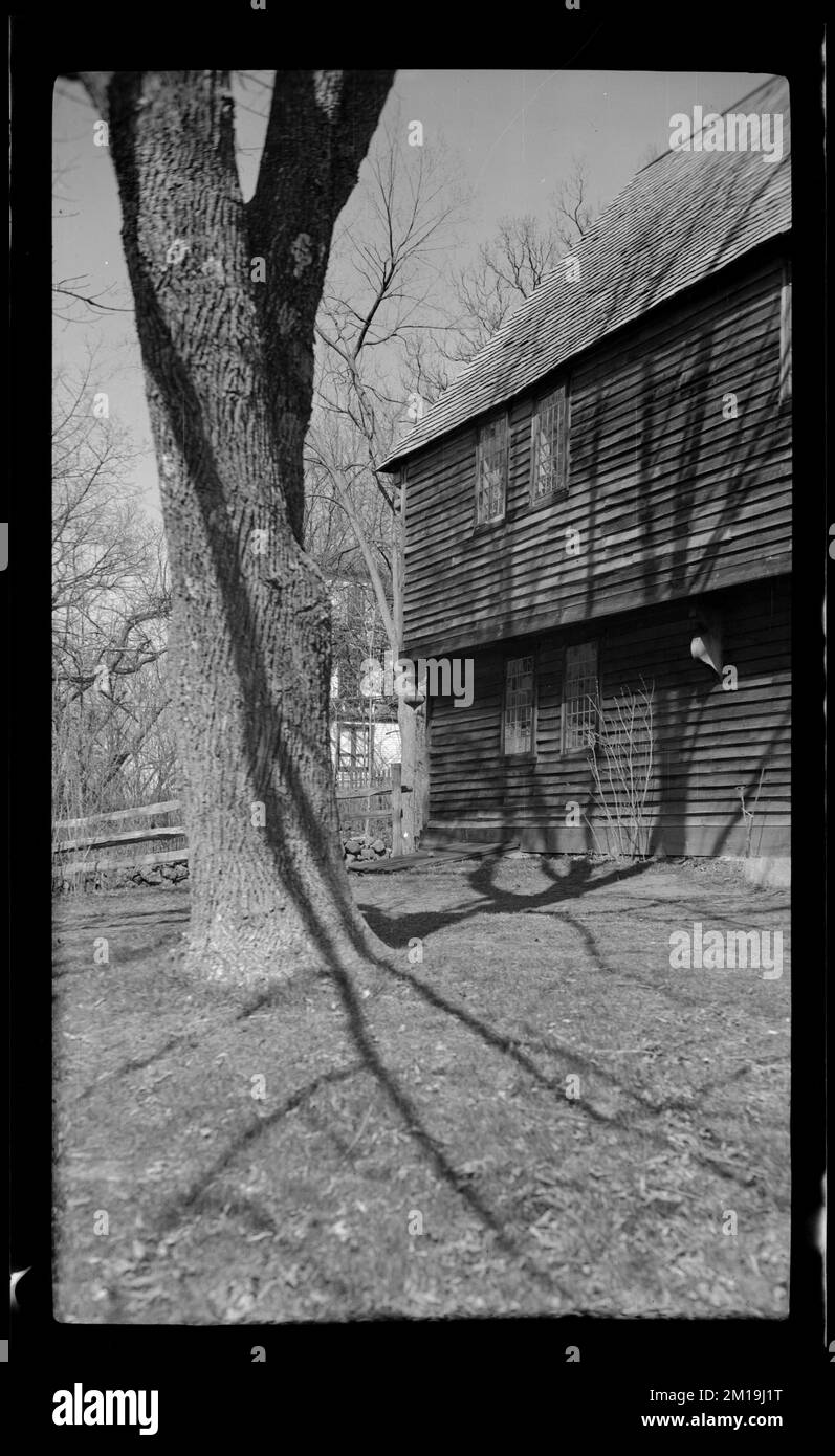 Topsfield, Parson Capen House , Dwellings, Trees. Samuel Chamberlain ...