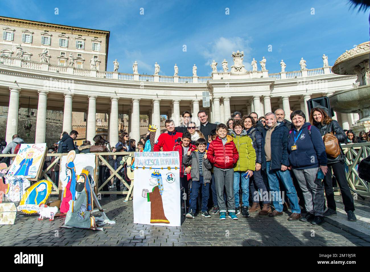 Italy, Rome, Vatican, 2022/12/11 . A group from the parish of St ...