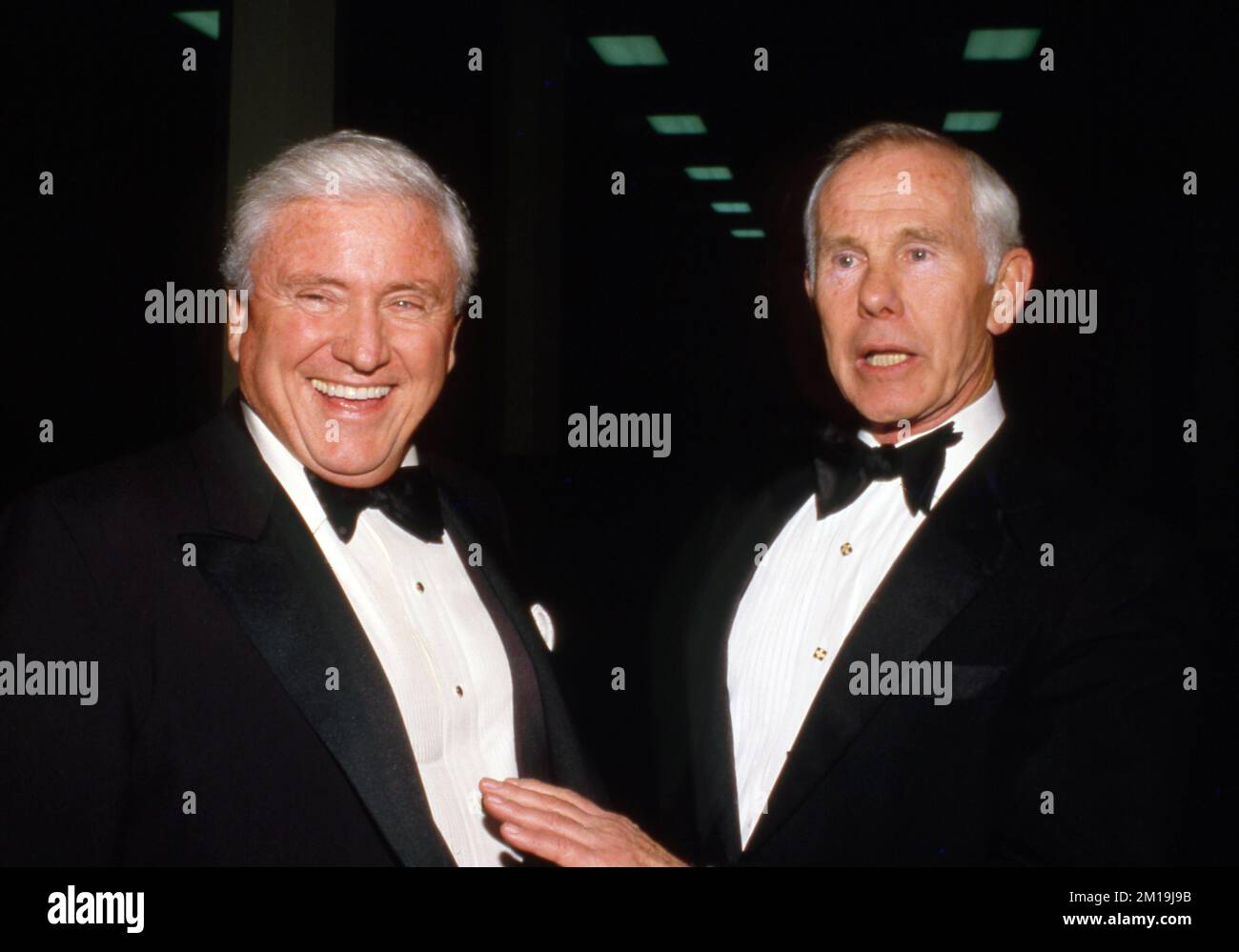 Merry Griffin and Johnny Carson March 4, 1988. Credit: Ralph Dominguez ...