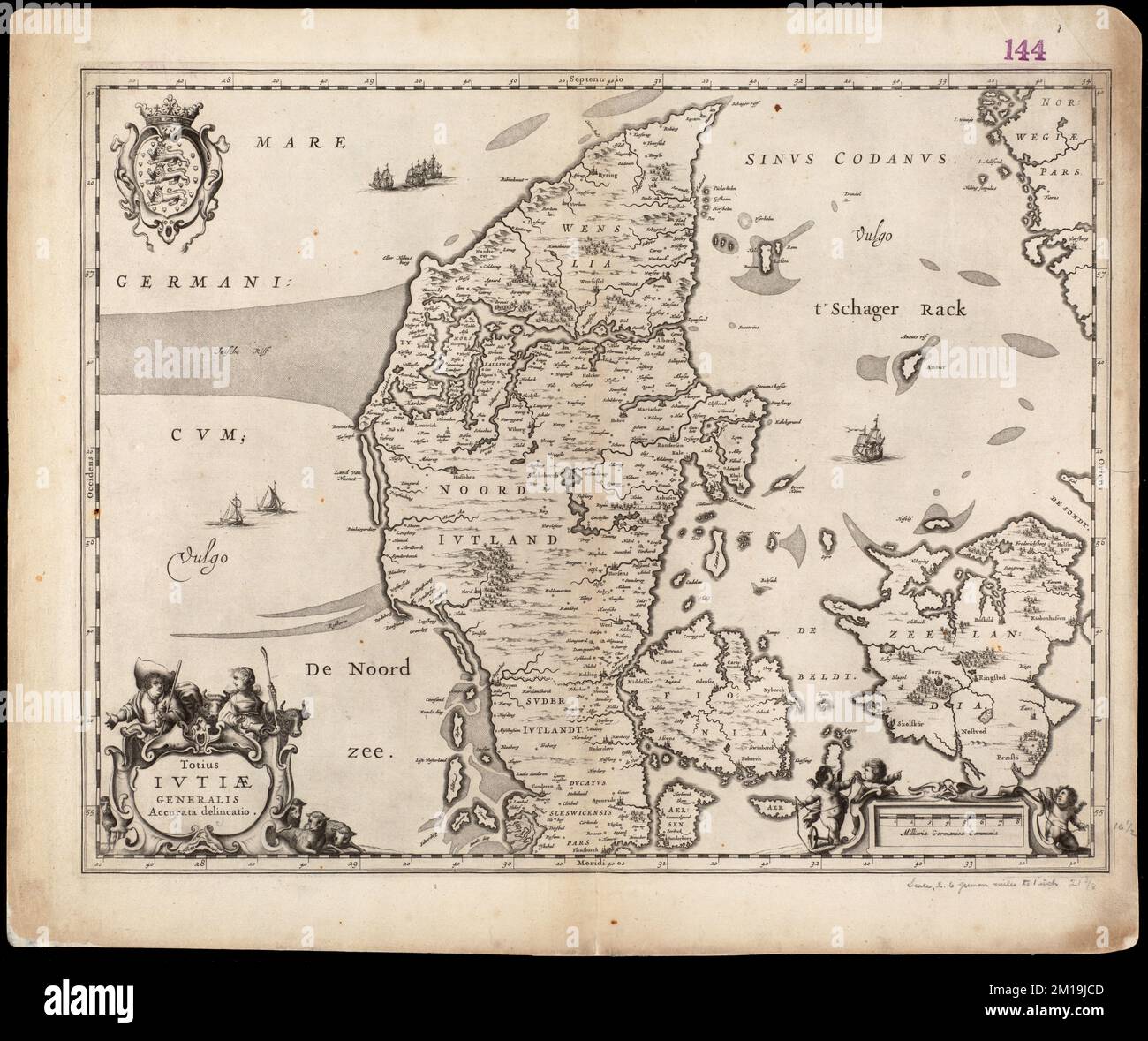 Denmark maps hi-res stock photography and images - Alamy