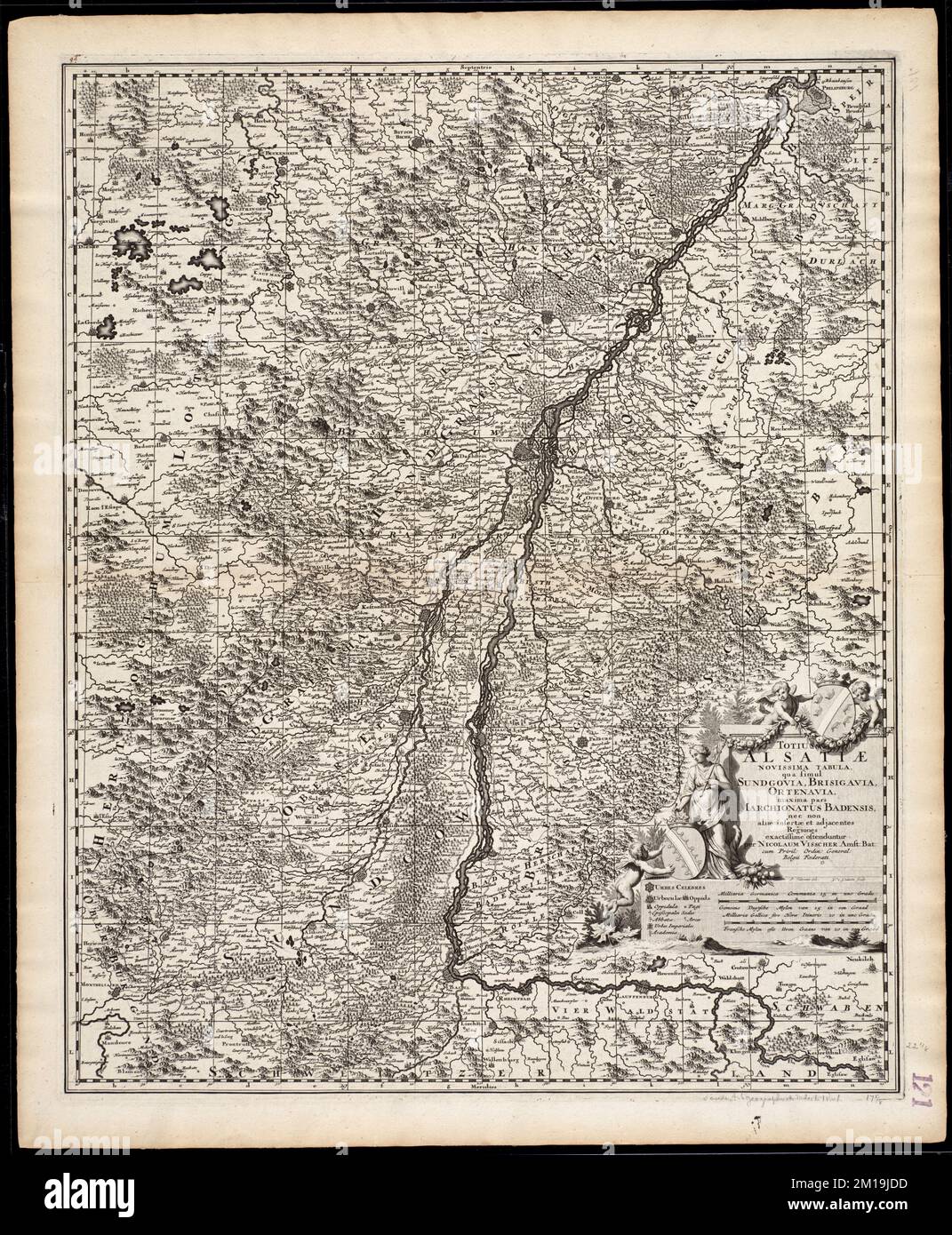 Totius Alsatiae : novissima tabula qua simul Sundgovia, Brisigavia ...