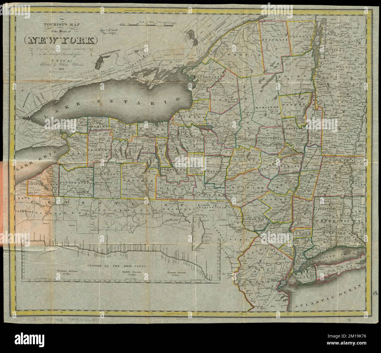 The tourist's map of the state of New York : compiled from the latest ...