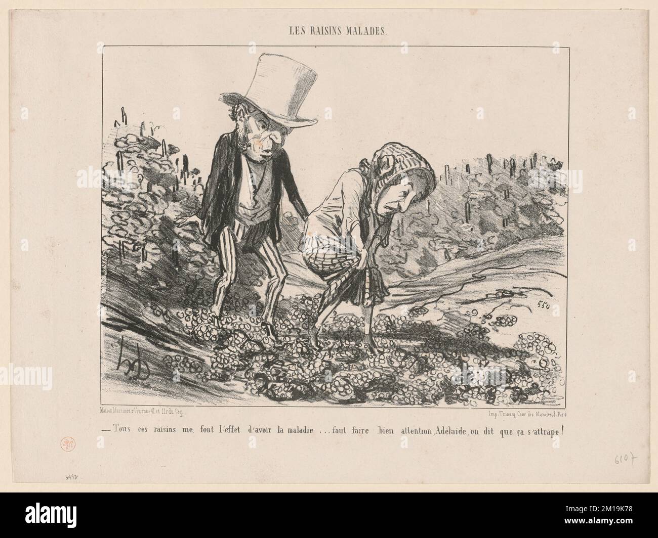 Tous ces raisins me font l'effet d'avoir.... Honoré Daumier (1808-1879 ...