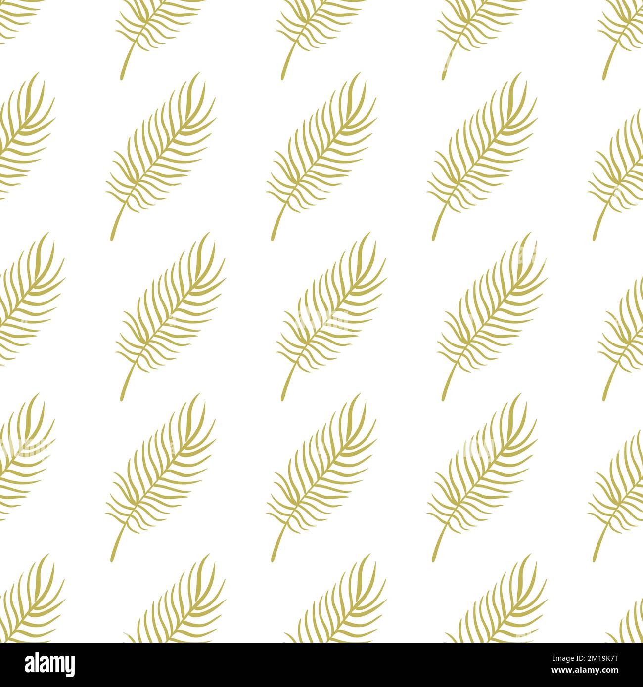 Palm tree leaves isolated seamless pattern Stock Vector Image & Art - Alamy