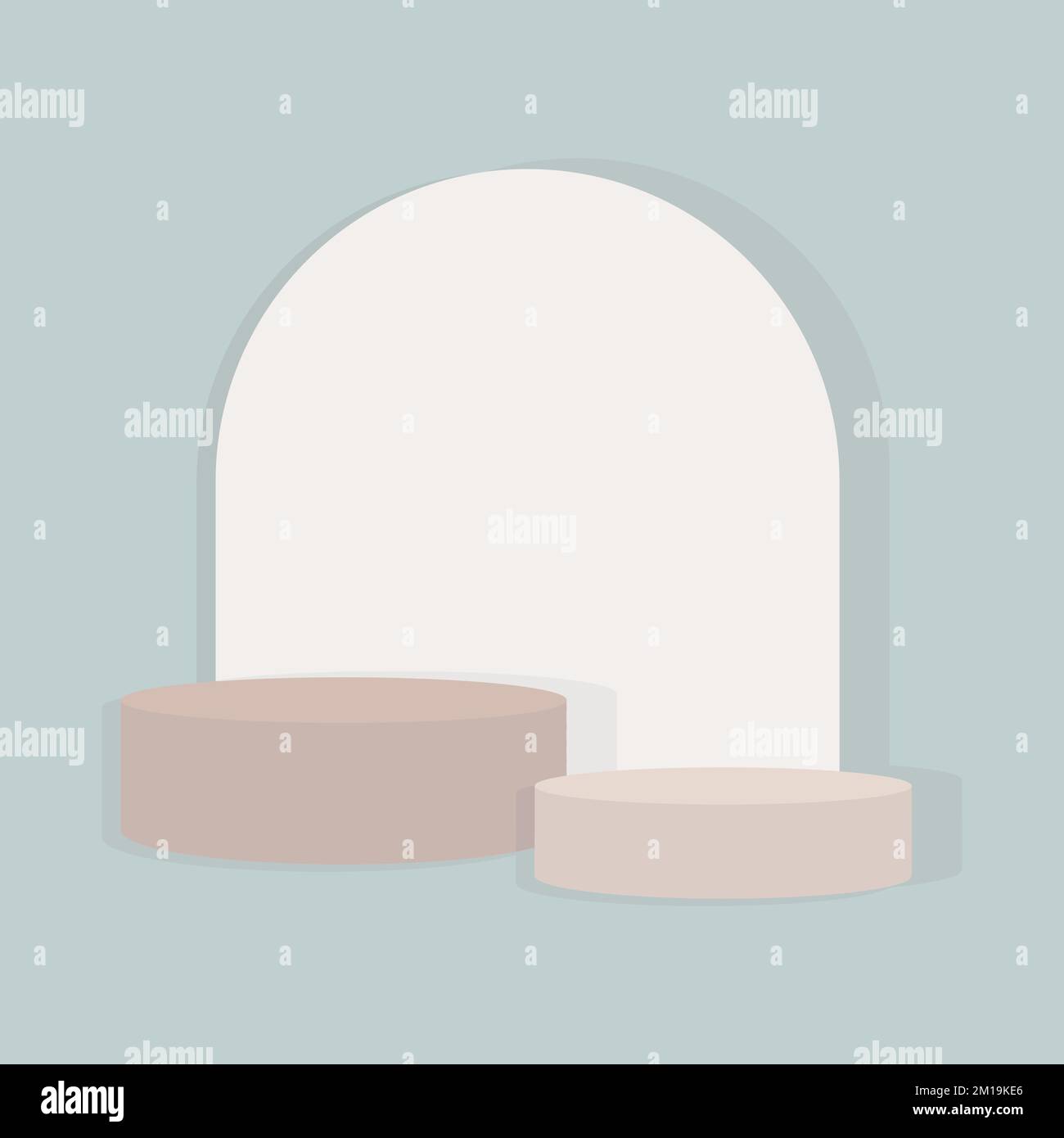 Blue white product display Stock Vector Images - Alamy