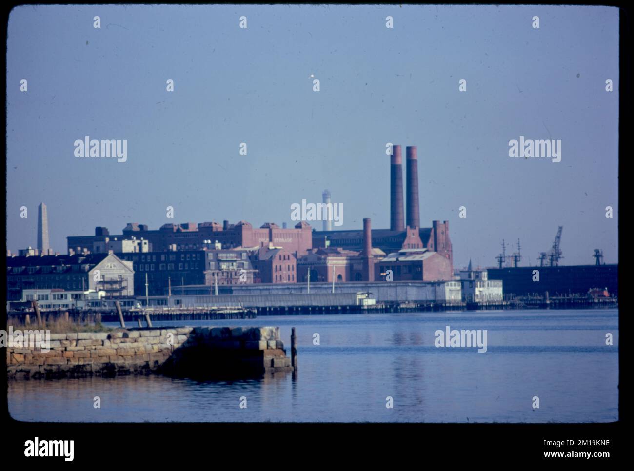 Toward North End and Commercial Wharf , Piers & wharves, Warehouses ...