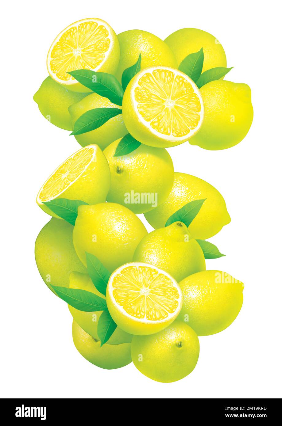 Lemon, isolated on white background Stock Photo - Alamy