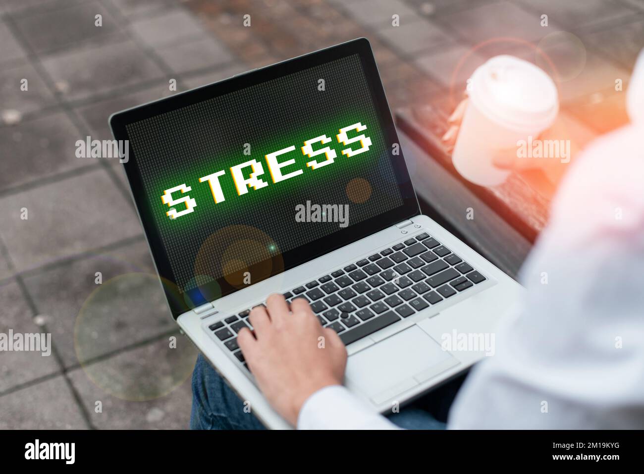 Writing displaying text Stress. Business showcase a physical chemical ...