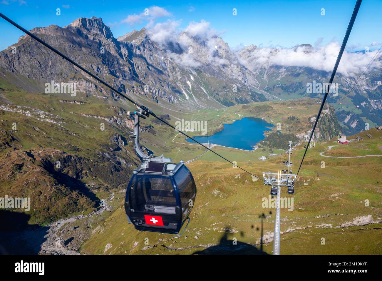 Idyllic landscape of Engelberg village, Obwalden, Swiss Alps ...