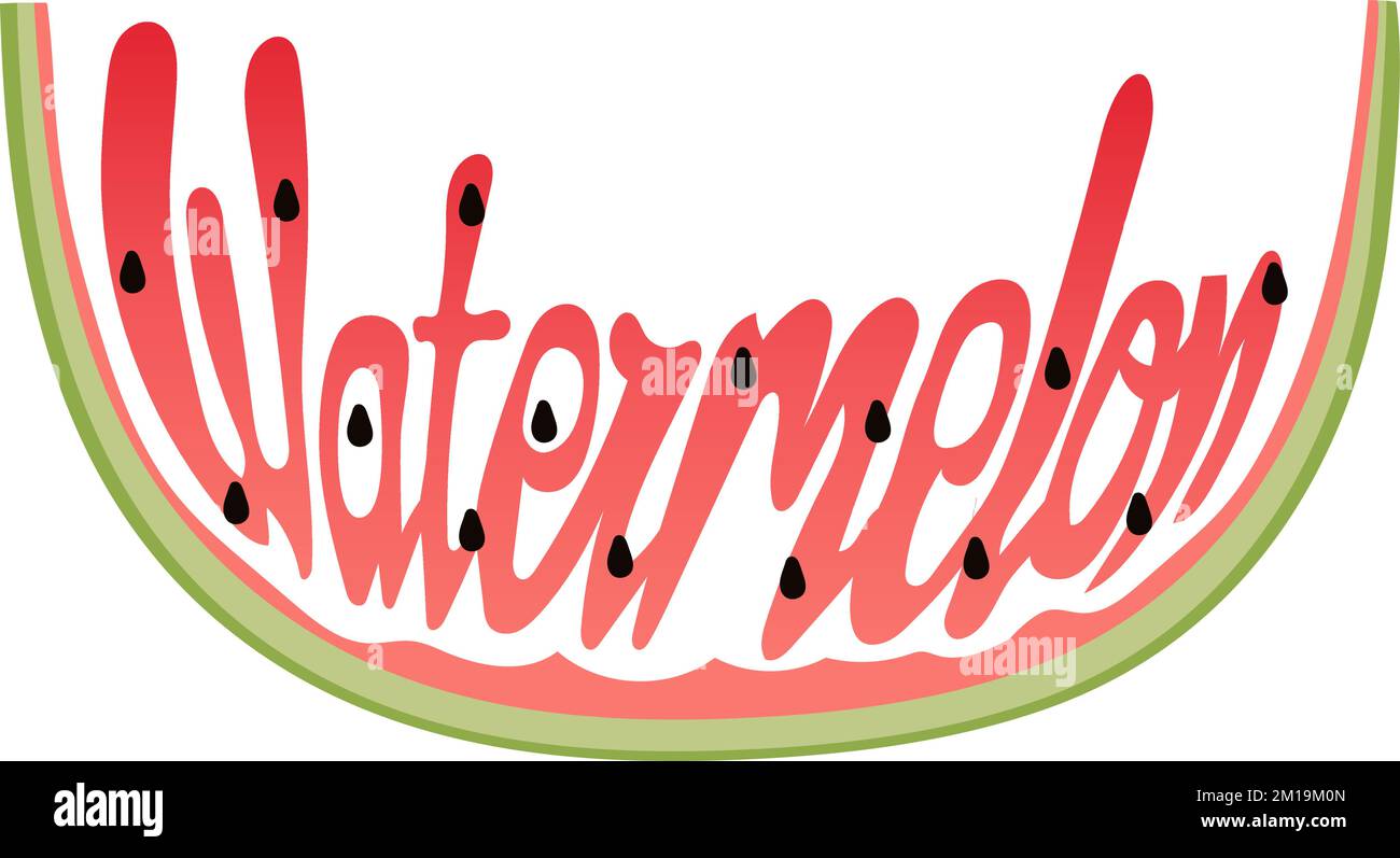 Hand-drawn watermelon slice vector illustration Stock Vector Image ...