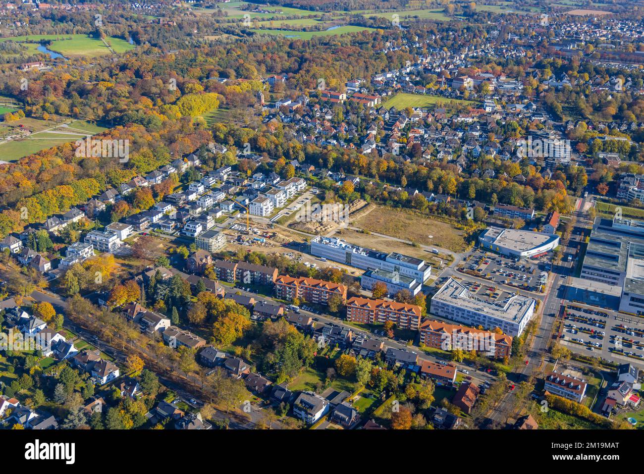 Aerial view, construction site SCI:Q Science Quarter in Mitte district ...