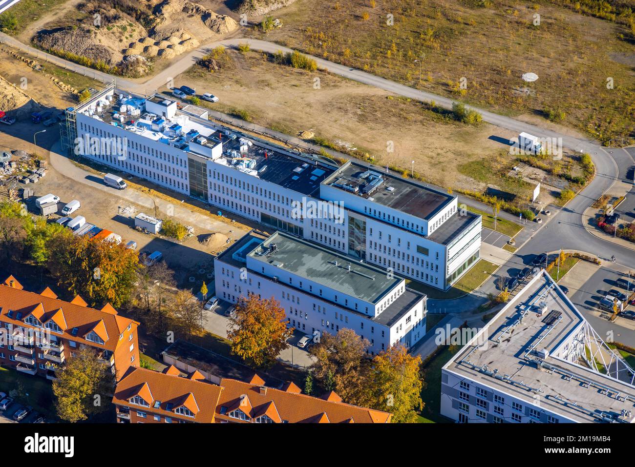 Aerial view, construction site SCI:Q Science Quarter in Mitte district ...