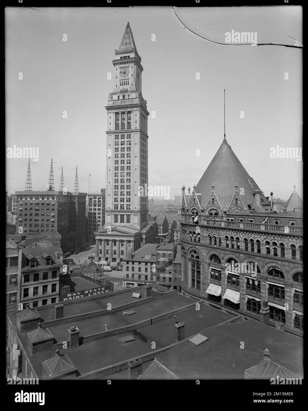 Boston customs house tower Black and White Stock Photos & Images - Alamy
