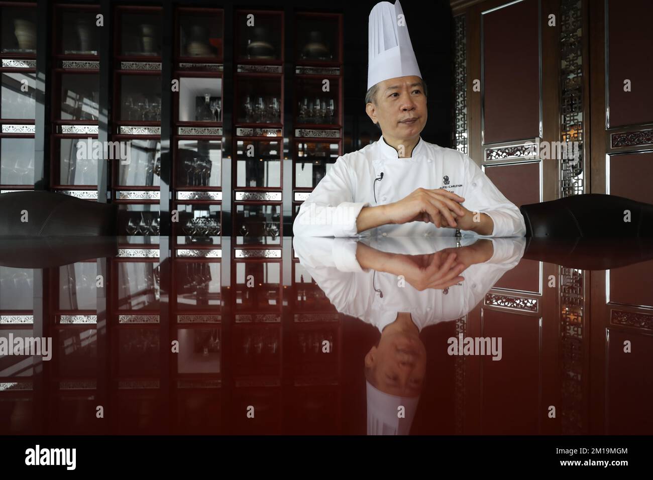 Michelin-starred Chef Paul Lau Ping-Lui at Tin Lung Heen of The Ritz-Carlton in Kowloon.14NOV22 ...