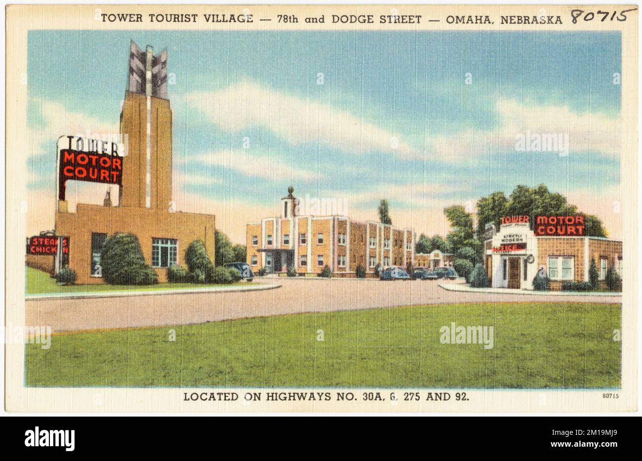Tower Tourist Village -- 78th and Dodge Street -- Omaha, Nebraska ...