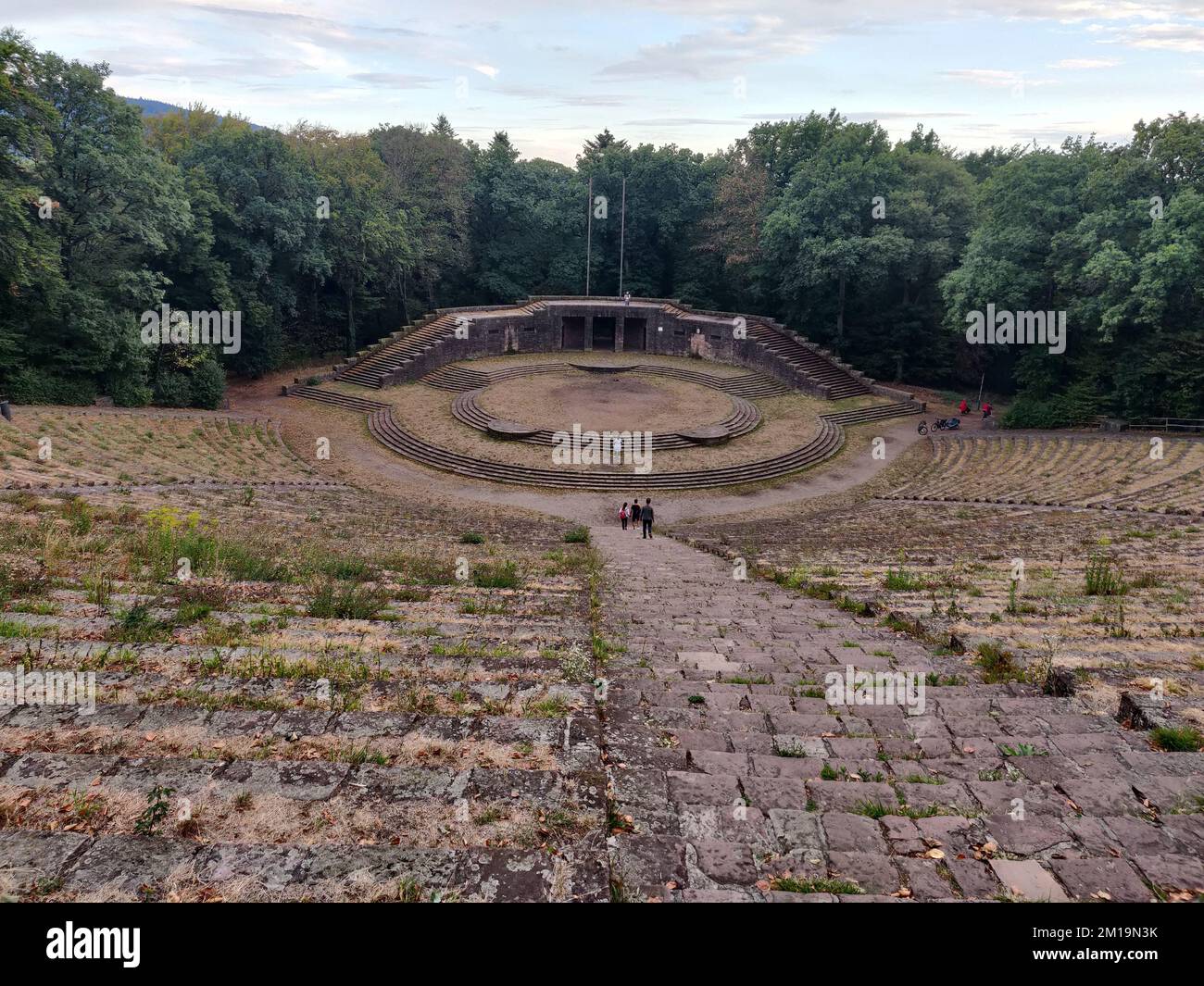 A beautiful view of an open-air theatre of Thingstatte Heidelberg Stock ...