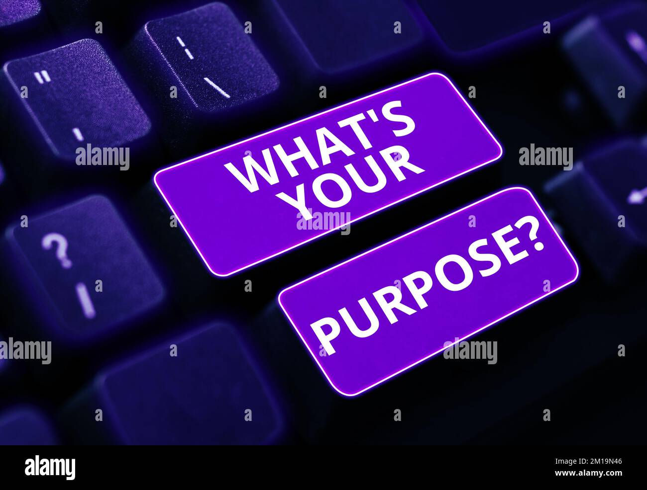 Sign displaying What's Your Purpose. Business showcase question to find ...