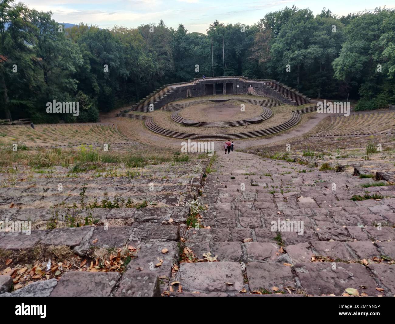 A beautiful view of an open-air theatre of Thingstatte Heidelberg Stock ...