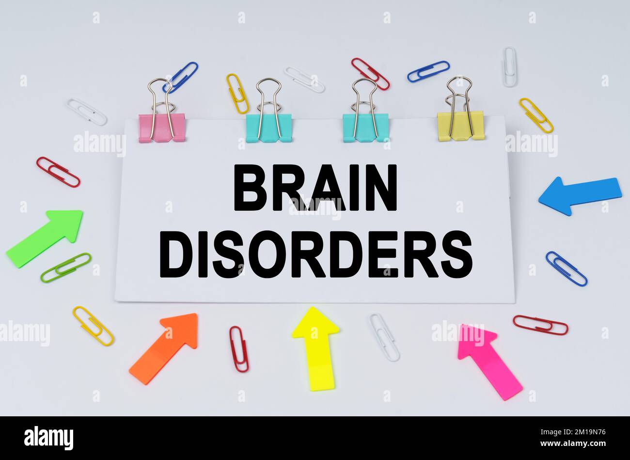 Business and finance concept. On the table there are paper clips and ...