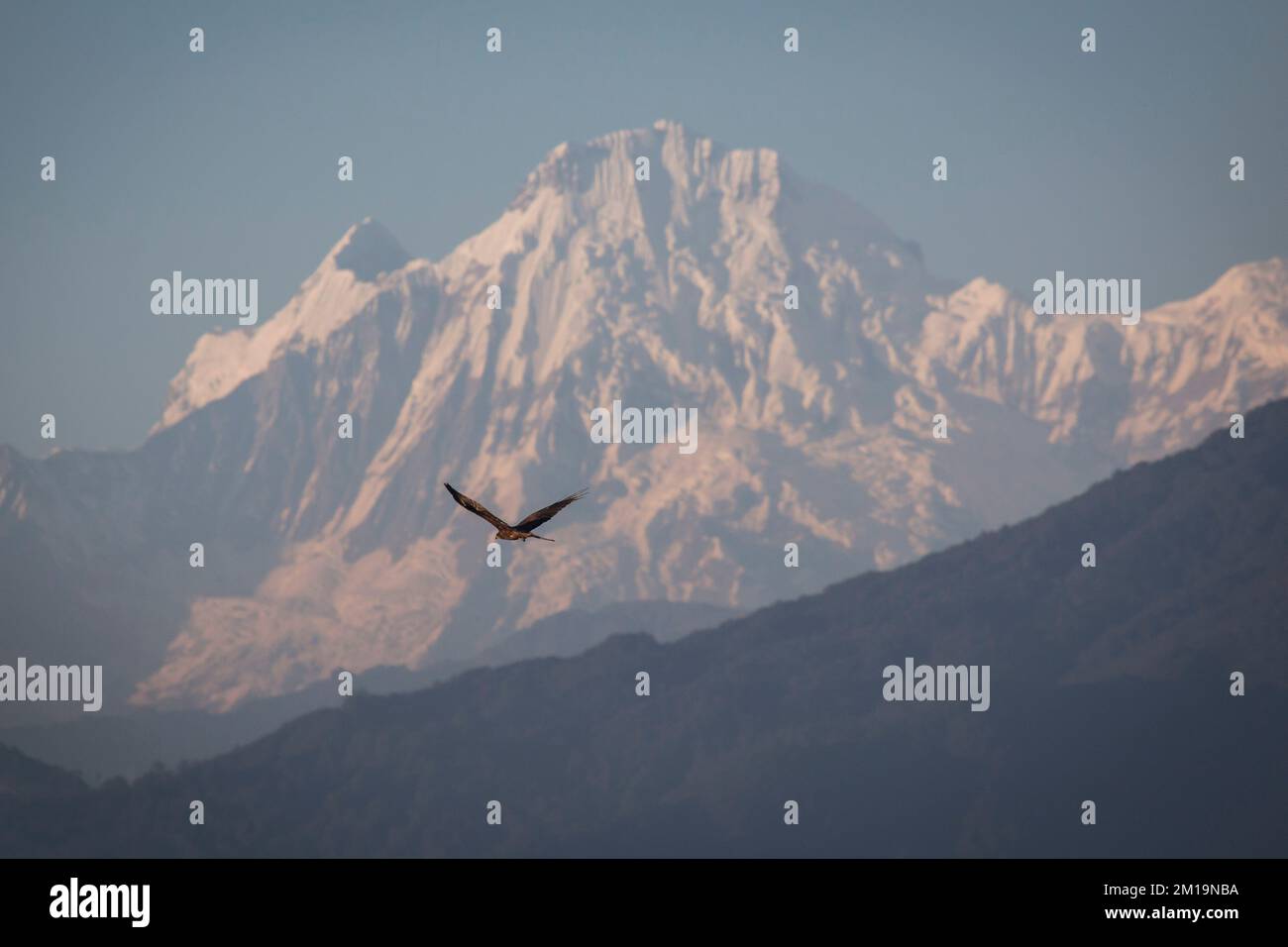 Lalitpur, Nepal. 11th Dec, 2022. A mountain range is seen from the ...
