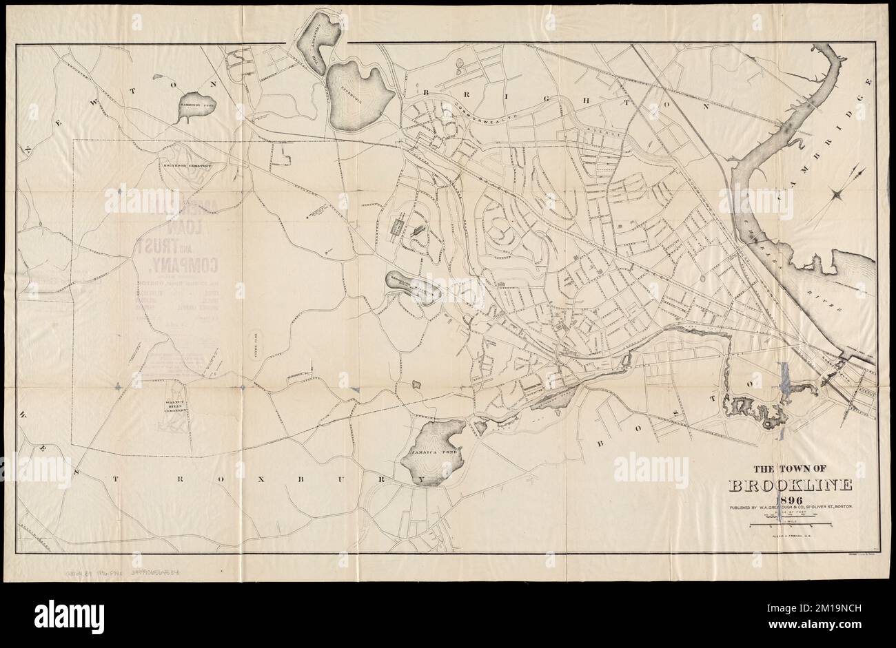 The town of Brookline : 1896 , Brookline Mass., Maps Norman B ...