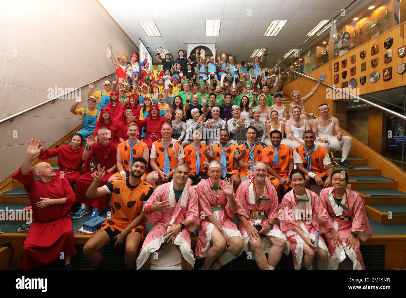 The 2022 Annual Wing Ding Charity Tournament is held at the HKFC squash centre. 19NOV22 SCMP ...