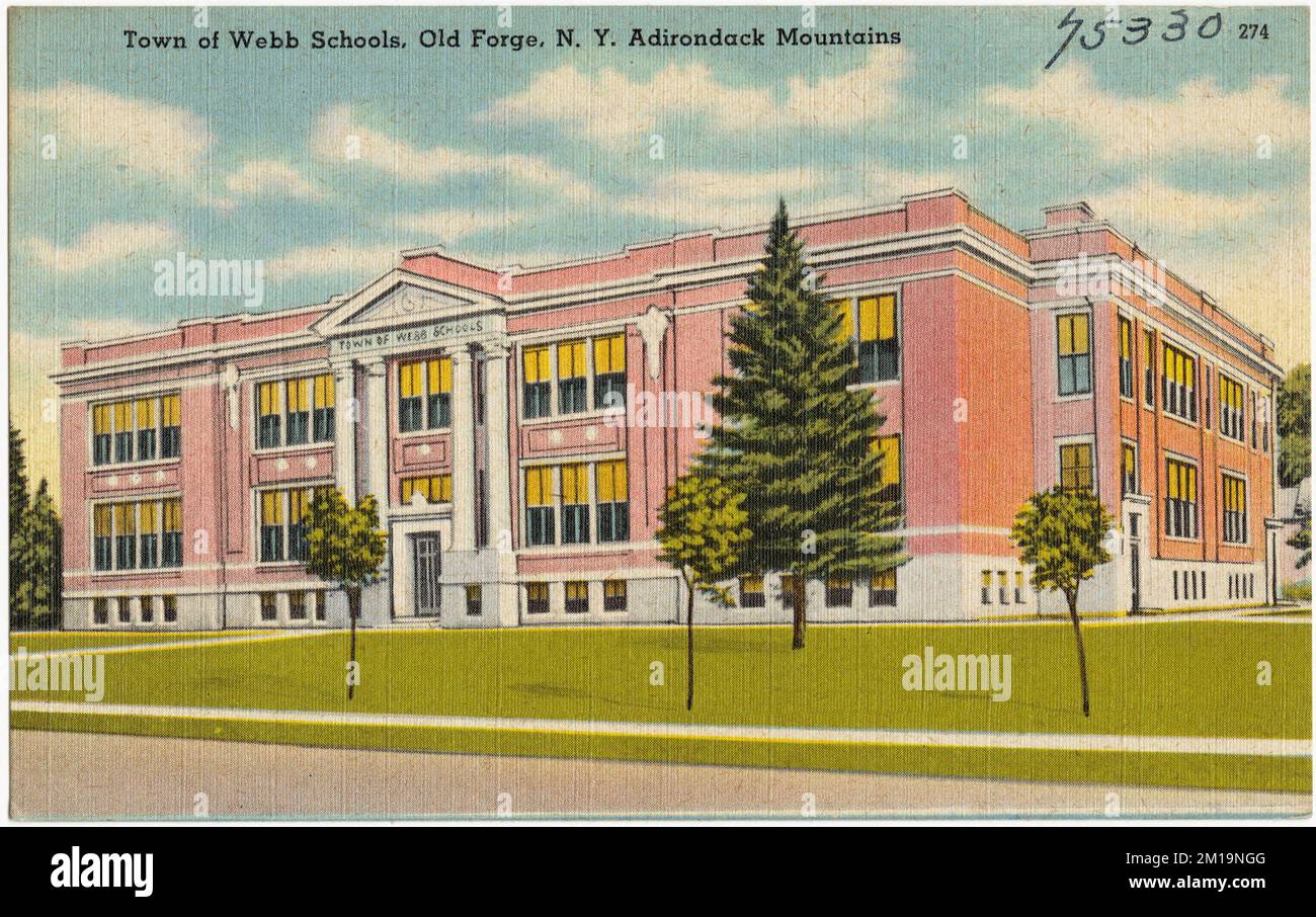 Town of Webb Schools, Old Forge, N. Y. Adirondack Mountains , Schools ...