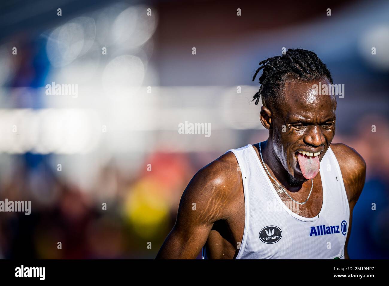 Belgian Isaac Kimeli pictured after the men's race at the European ...