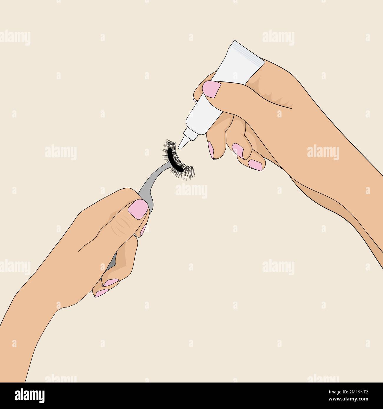 Cartoon eyelashes hi-res stock photography and images - Alamy