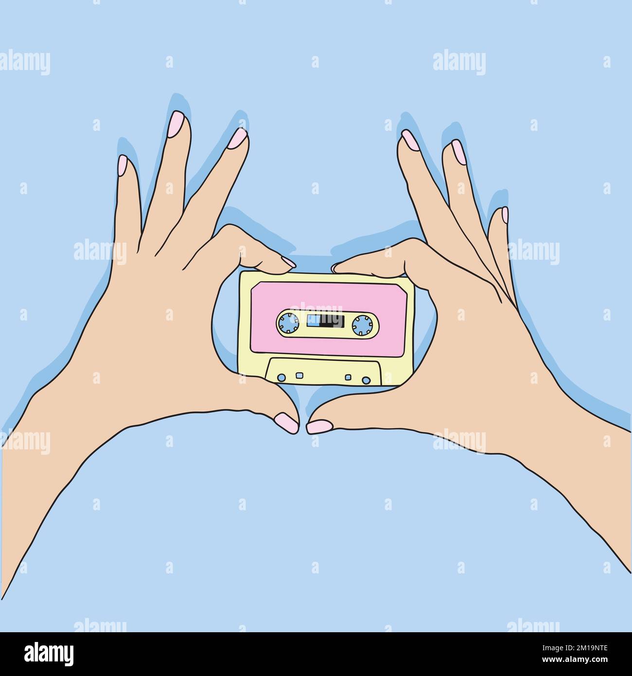 Tape cartoon hi-res stock photography and images - Alamy