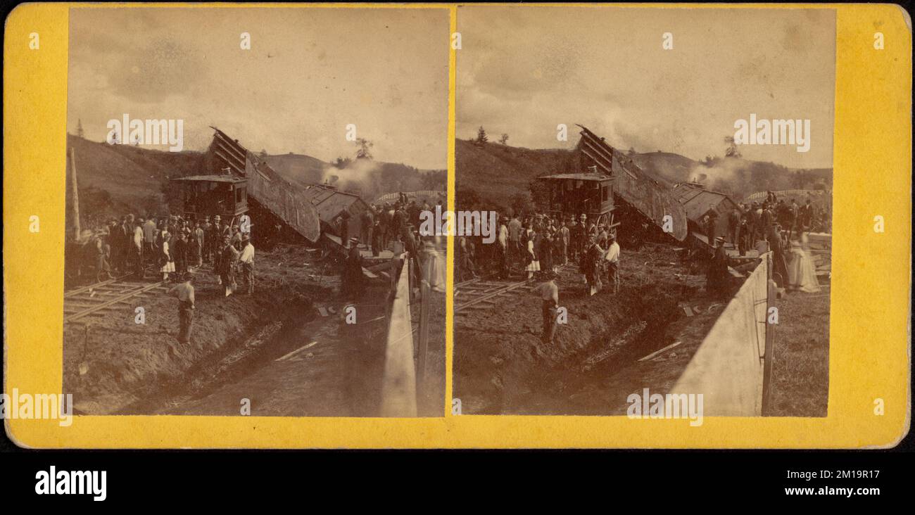Train wreck , Railroad accidents, Railroads Stock Photo - Alamy