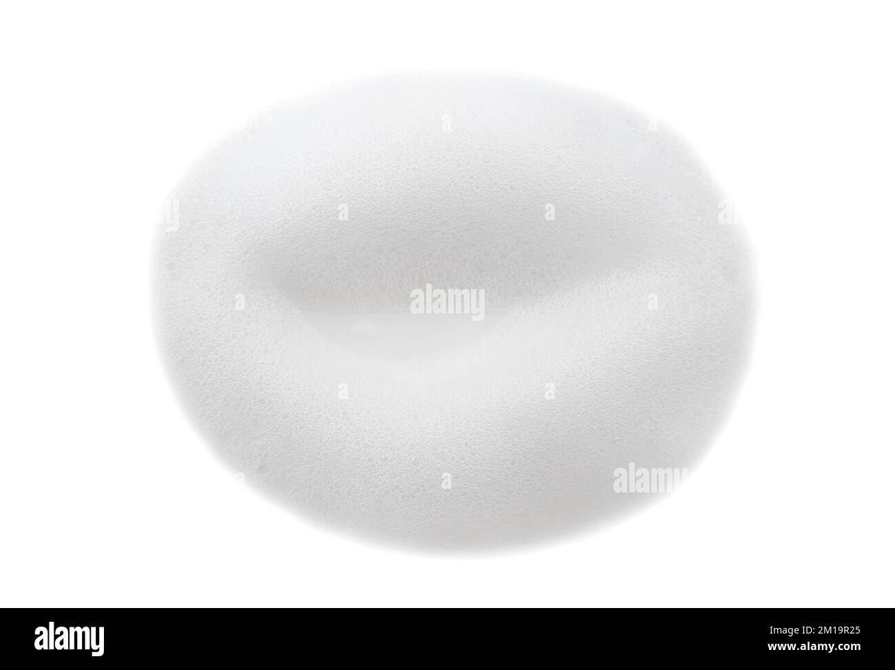 A drop of foam on a white background. Soap foam isolate Stock Photo - Alamy