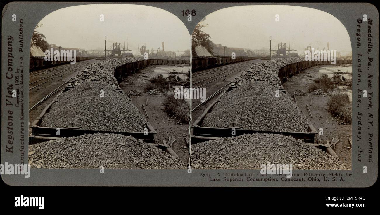 A trainload of coal from Pittsburg coal mines for Lake Superior Ports ...